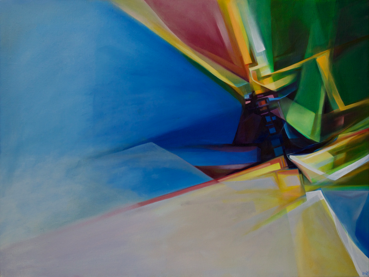 "Cajole By Glitch"- Original Abstract Painting – maëry lanahan